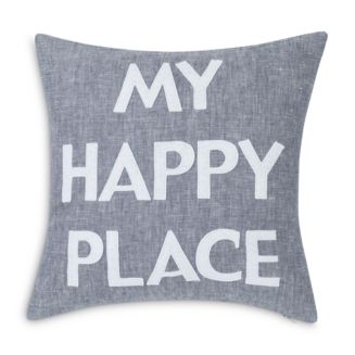 Alexandra Ferguson "My Happy Place" Decorative Pillow, 16" x 16 ...
