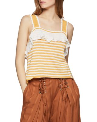 BCBGeneration Pointelle Striped Tank - Exclusive | Bloomingdale's