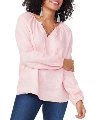 NYDJ Linen Peasant Top | Bloomingdale's