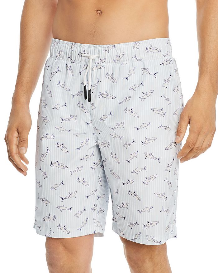 Sovereign Code Sunset Shark-Print Swim Trunks | Bloomingdale's