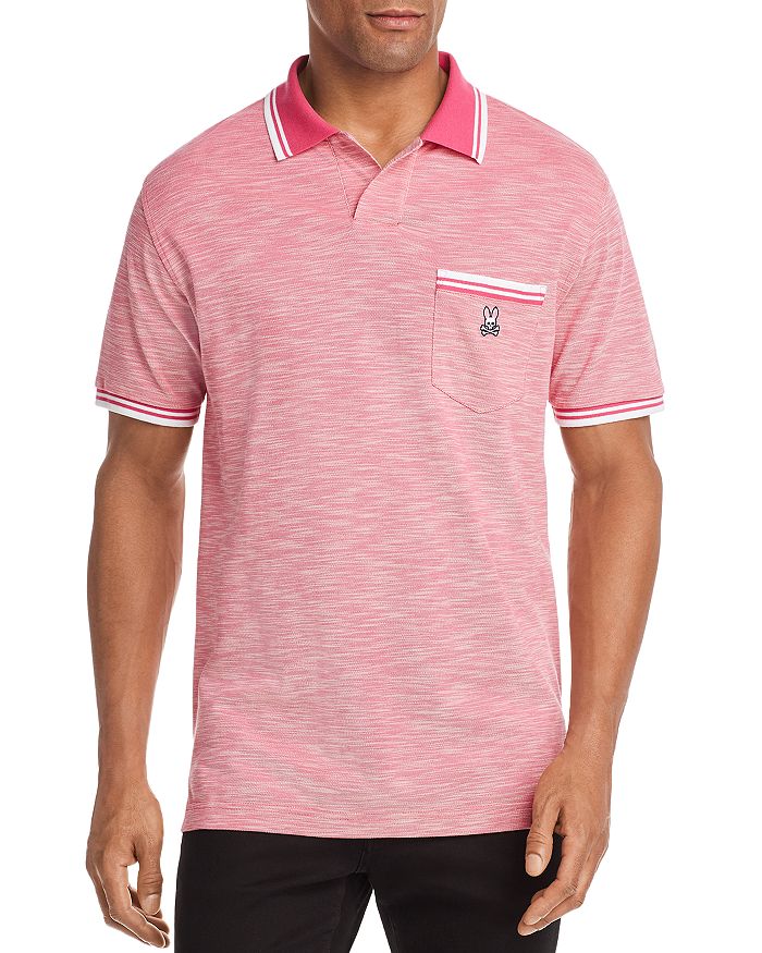 Psycho Bunny Thornton Stripe Trimmed Classic Fit Polo Shirt ...