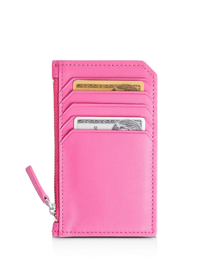 ROYCE New York Leather Zip Credit Card Case | Bloomingdale's