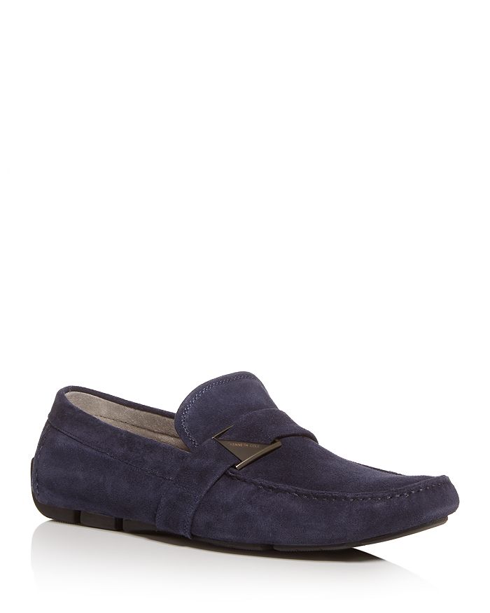 Kenneth Cole Men's Theme Suede Moc-Toe Drivers | Bloomingdale's