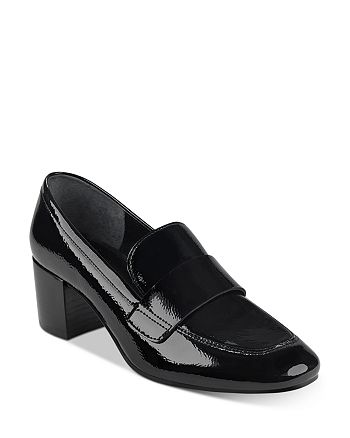 Marc Fisher LTD. Women's Hudson Block Heel Loafers | Bloomingdale's