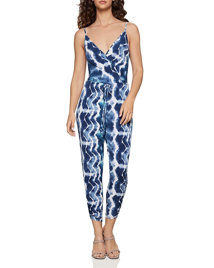 BCBGeneration Tie-Dye Crossover Jumpsuit | Bloomingdale's