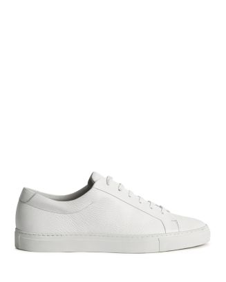 REISS Darren Tumbled Leather Sneakers | Bloomingdale's Men