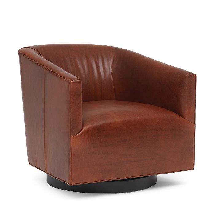 Mitchell Gold Bob Williams Cooper Studio Leather Swivel | Bloomingdale's