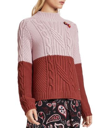 Ted Baker Ted Baker Slimbo Chunky Cable Knit Sweater | Bloomingdale's