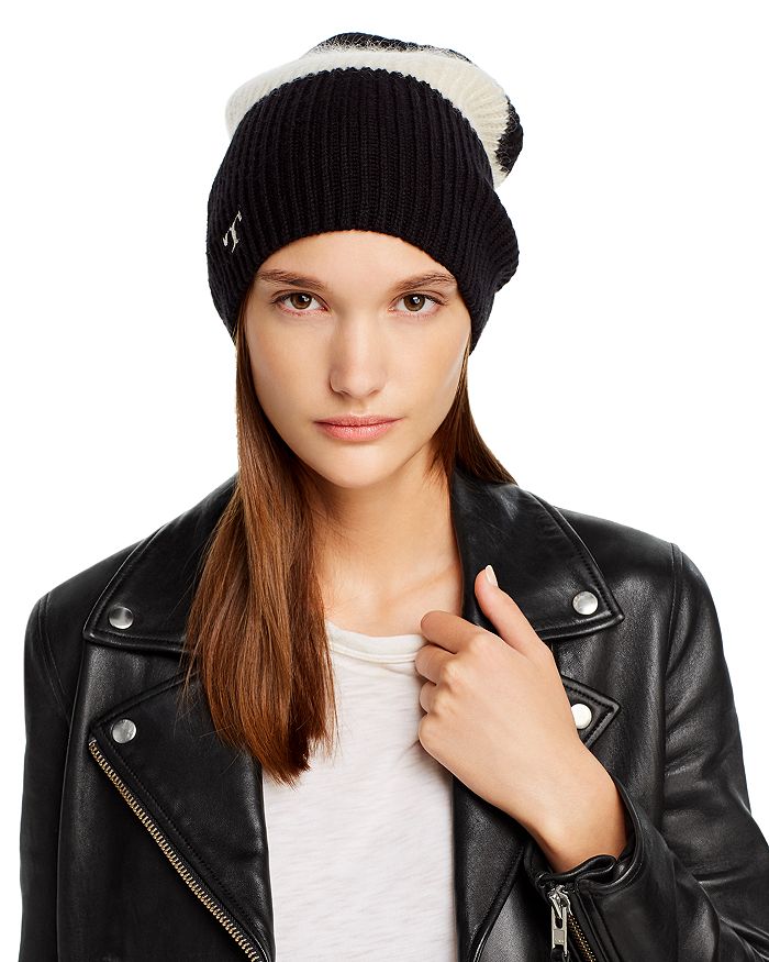 Tory Burch Striped Merino Wool Ski Beanie | Bloomingdale's