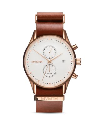 MVMT Voyager Rosewood Watch, 42mm | Bloomingdale's