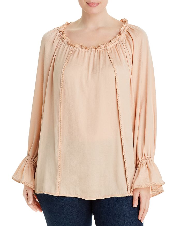 Single Thread Plus Flare-Cuff Blouse | Bloomingdale's