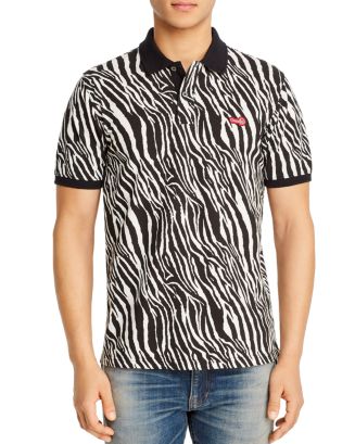 OVADIA Regular Fit Zebra Polo | Bloomingdale's