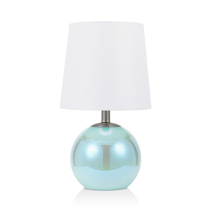 Cresswell Iridescent Glass Table Lamp with Nightlight | Bloomingdale's