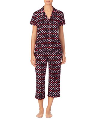 kate spade new york Floral Print Cropped Pajama Set | Bloomingdale's