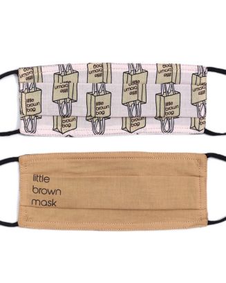 Echo Little Brown Bag & Little Brown Mask Face Masks, Set of 2 ...