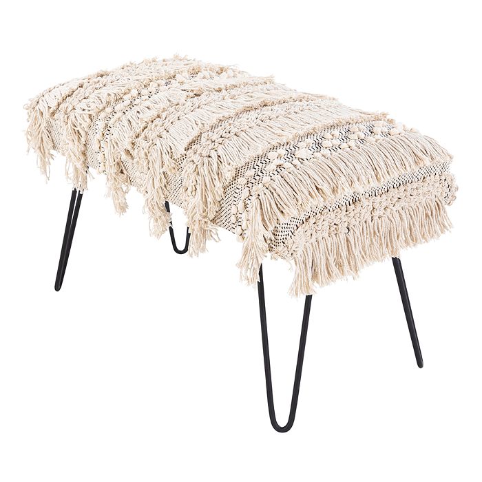 Surya Adilah Upholstered Bench | Bloomingdale's