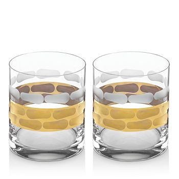 Michael Wainwright Truro Gold & Platinum Glass Drinkware | Bloomingdale's