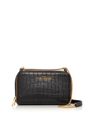 MARC JACOBS Croc Embossed Leather Crossbody | Bloomingdale's