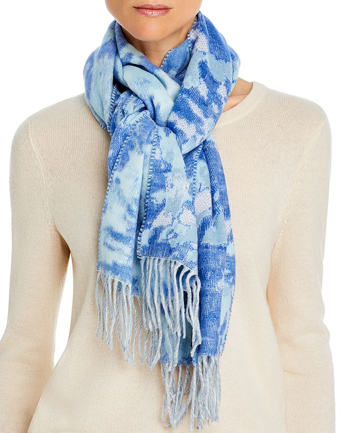 Fraas Frass Tie Dyed Scarf - 100% Exclusive | Bloomingdale's