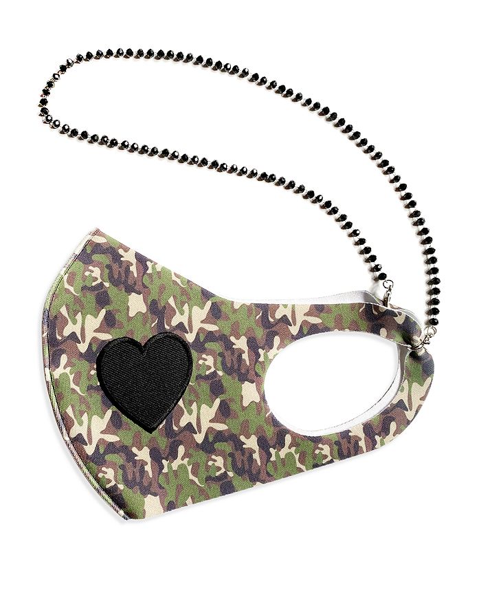 JewelErry Camo Heart & Chain Face Mask - 100% Exclusive | Bloomingdale's