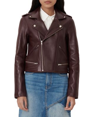 Maje Leather Jacket - Bloomingdale's