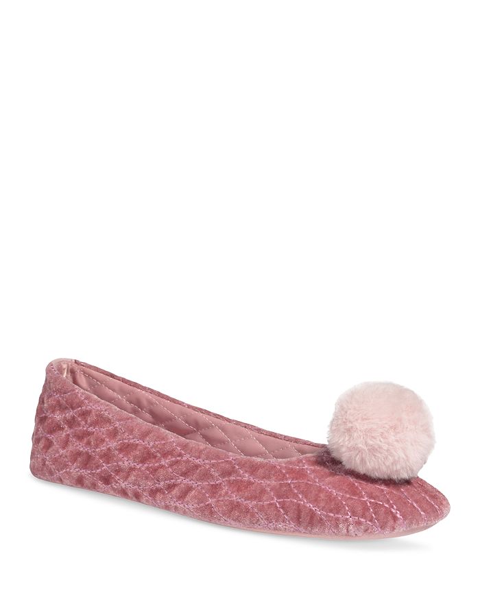 kate spade new york Women's Fluffed Slippers | Bloomingdale's