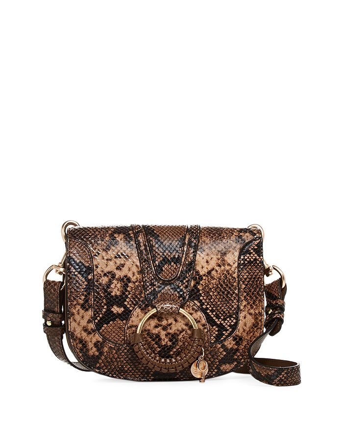 See by Chloé Hana Small Python-Print Crossbody | Bloomingdale's