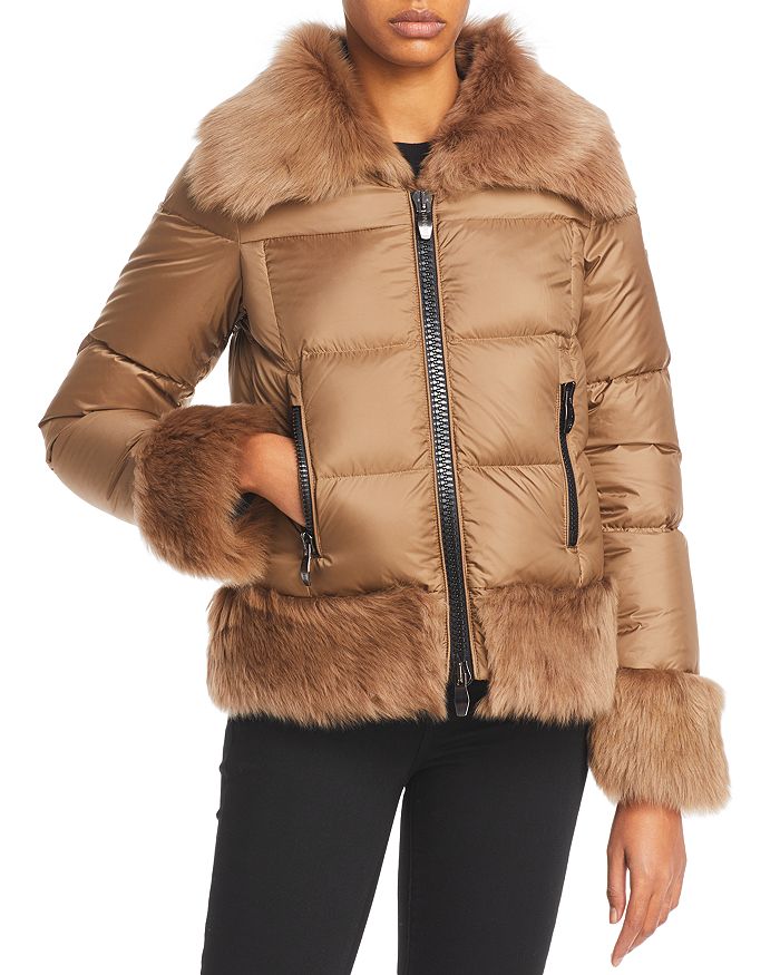 Post Card Dardana Shearling Trimmed Jacket | Bloomingdale's