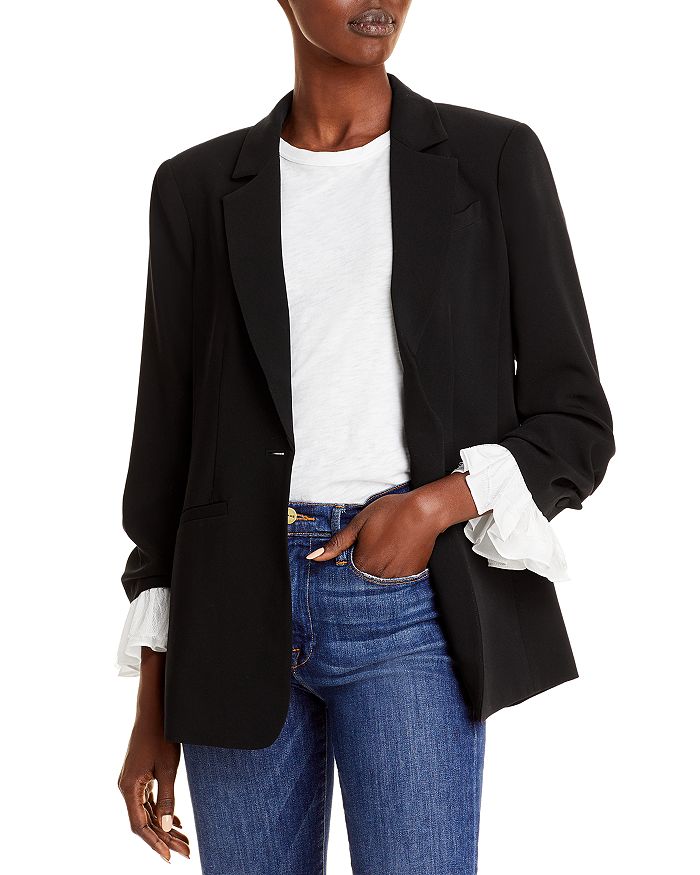 Cinq à Sept Cheyenne Ruffle Cuff Blazer | Bloomingdale's