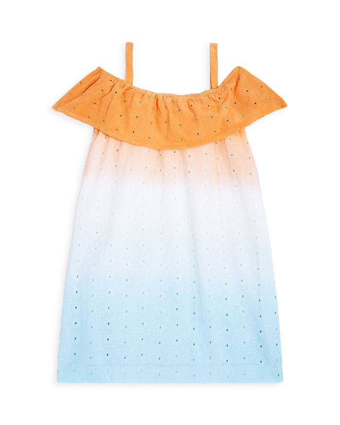 Sovereign Code Girls' Meilani Dip Dye Ruffle Eyelet Dress - Little Kid ...