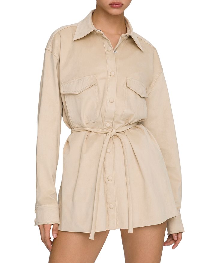 Good American Belted Shacket | Bloomingdale's