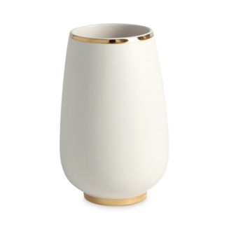 Global Views Small Gold Rim Bulb Vase | Bloomingdale's