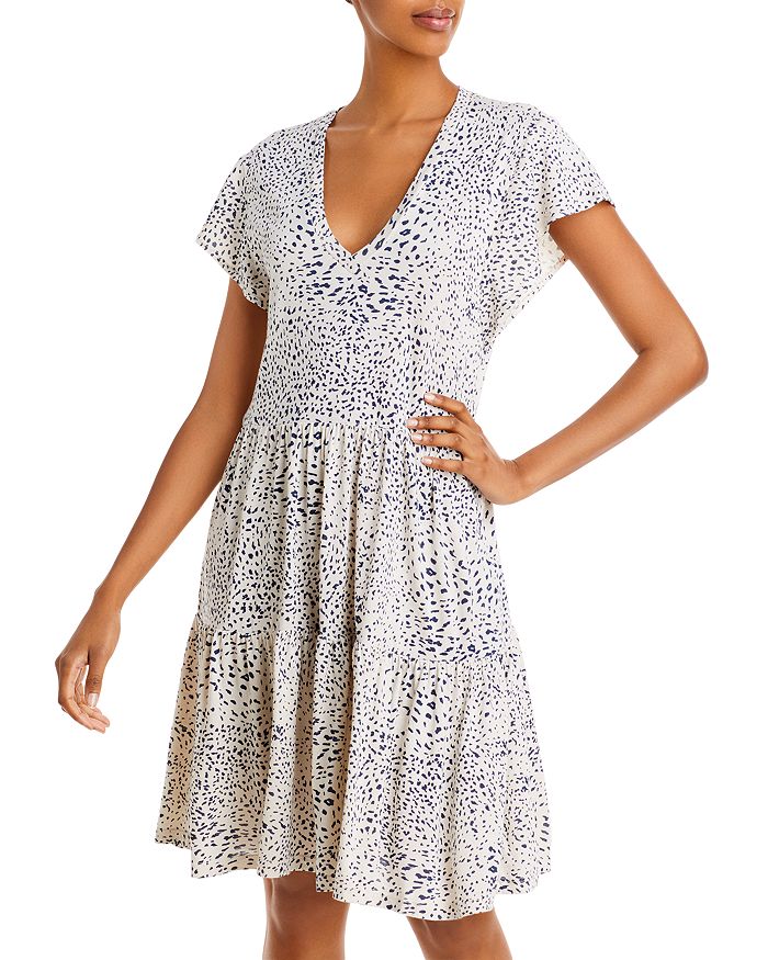 Monrow Cheetah Print Mini Dress | Bloomingdale's