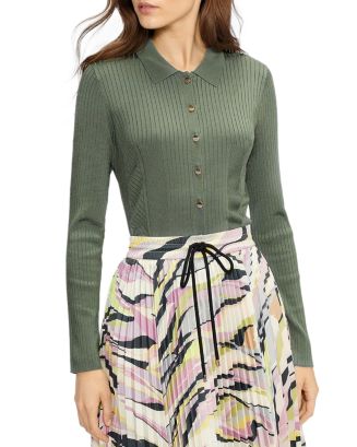 Ted Baker Long Sleeve Collared Cardigan | Bloomingdale's
