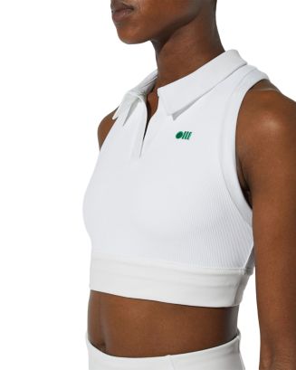 Solid & Striped Polo Long Line Sports Bra | Bloomingdale's