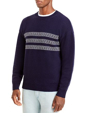 The Men's Store at Bloomingdale's Wool & Cashmere Greek Key Stripe ...