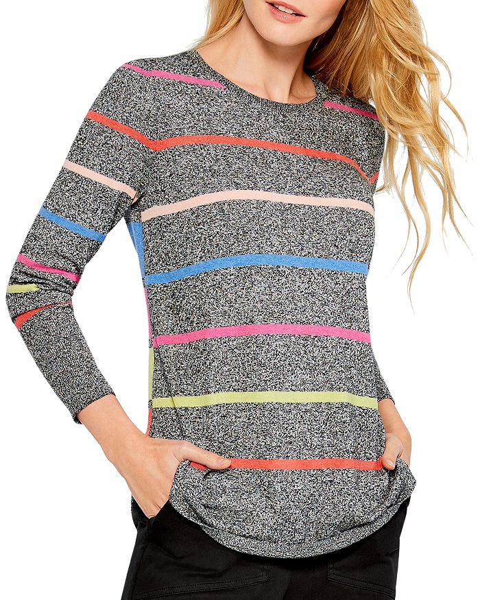 NIC+ZOE Rainbow Stripe Vital Sweater | Bloomingdale's
