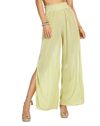 Ramy Brook Athena Metallic Cover Up Pants | Bloomingdale's