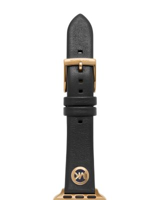 Michael Kors Apple Watch Black Leather Strap Bloomingdale s