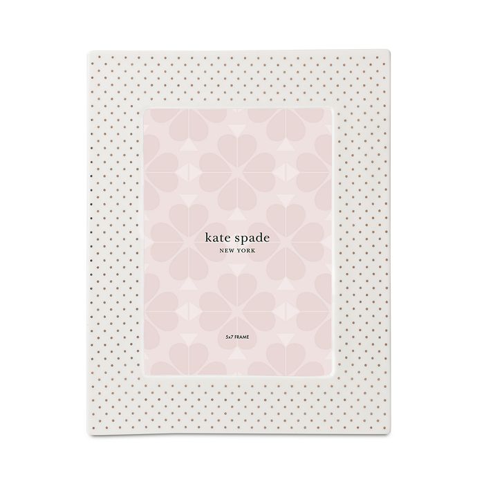 kate spade new york Dotted Frame, 5" x 7" | Bloomingdale's