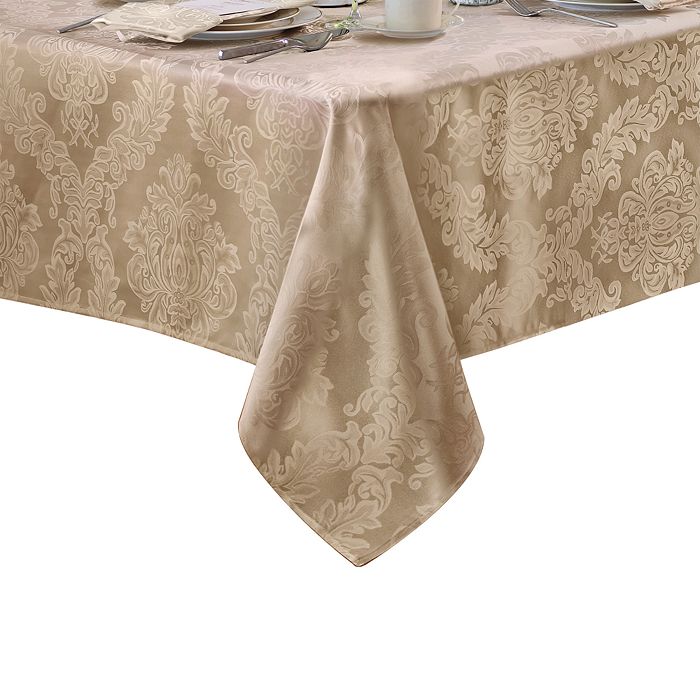 Elrene Home Fashions Elrene Barcelona Jacquard Damask Oblong Tablecloth ...