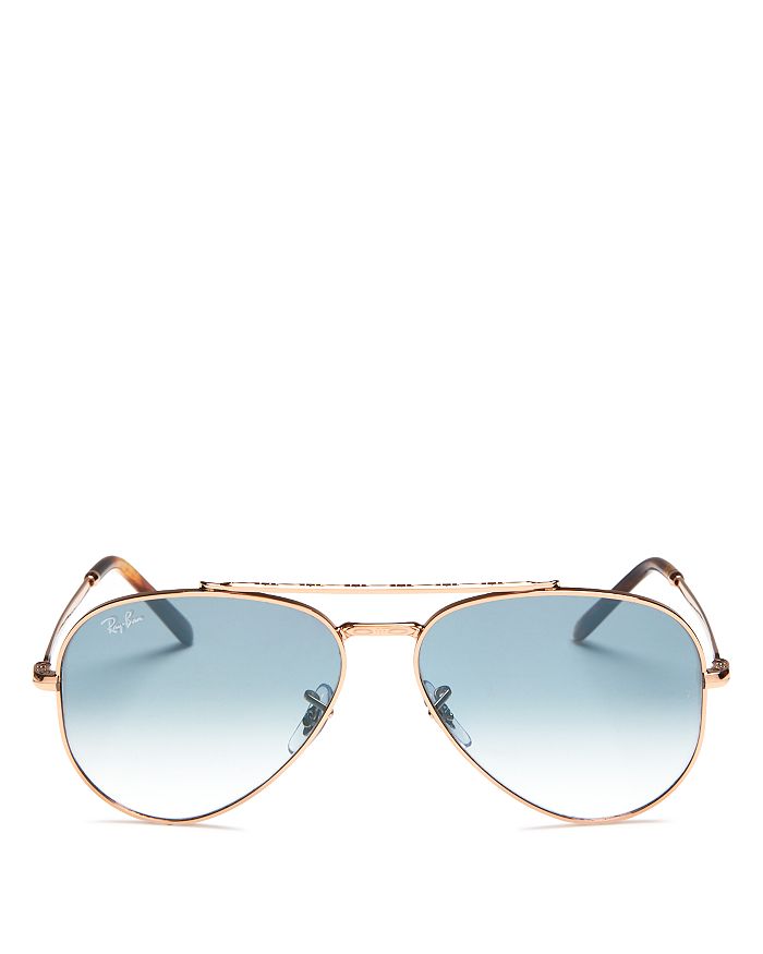 Ray-Ban Brow Bar Aviator Sunglasses, 58mm | Bloomingdale's
