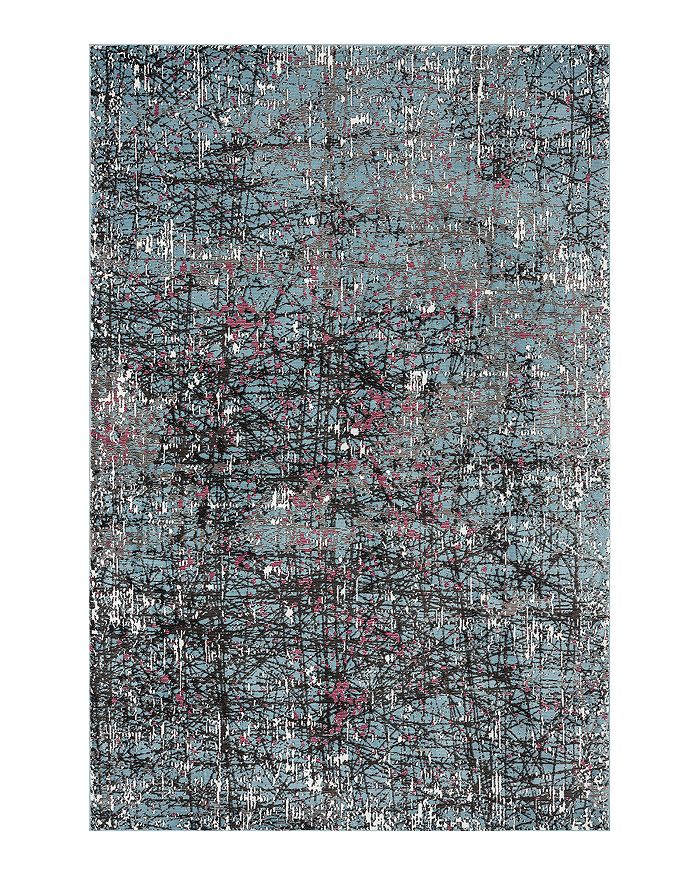 LR Home Frenzy Abstract Fuchsia Splatter Area Rug, 7'6" x 9'6 ...