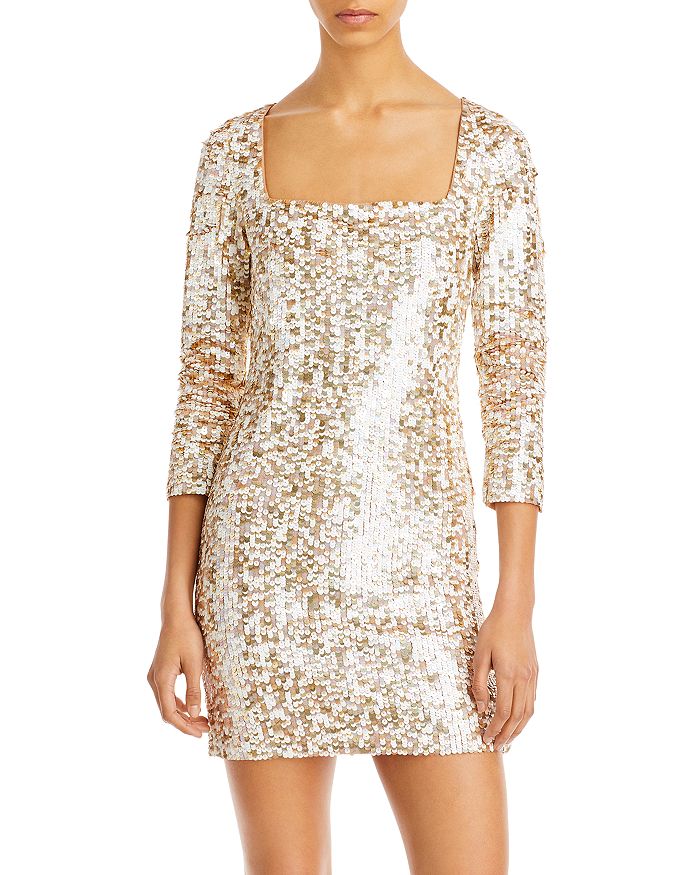 Alice and Olivia Davinia Sequined Mini Dress | Bloomingdale's