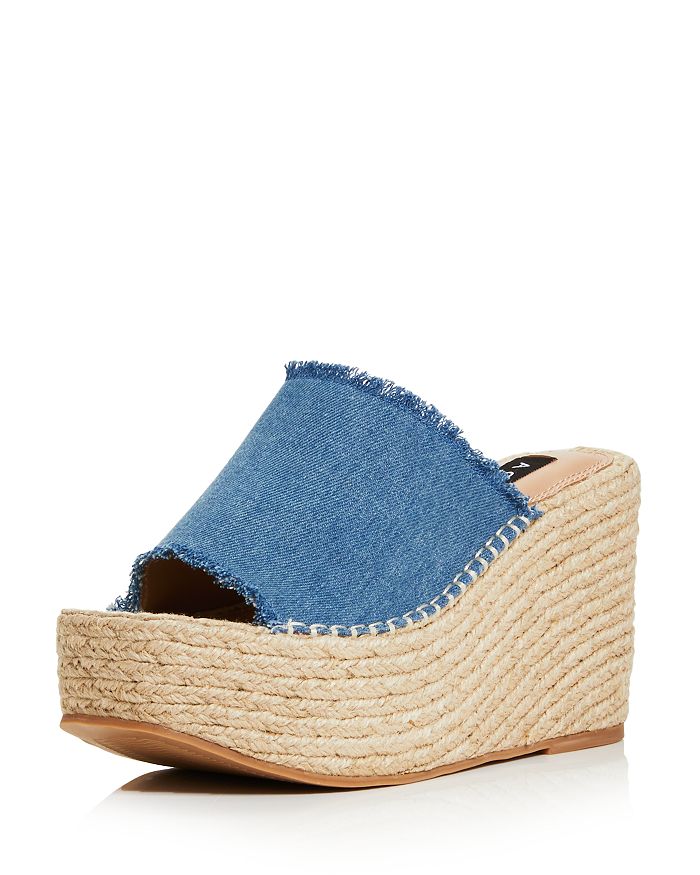 AQUA Women's Jacy Platform Wedge Slide Sandals - 100% Exclusive ...