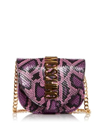 Moschino Mini Snake Leather Crossbody | Bloomingdale's
