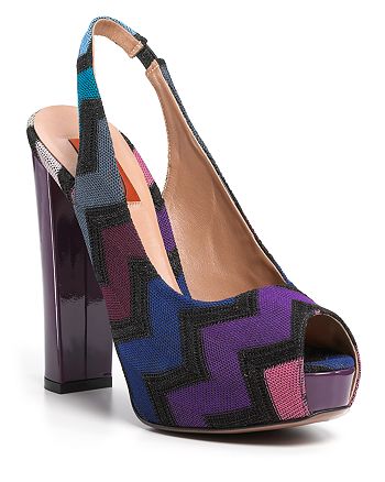 Missoni Peeptoe Platform Pumps | Bloomingdale's