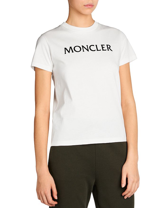 Moncler Crewneck Logo Tee | Bloomingdale's