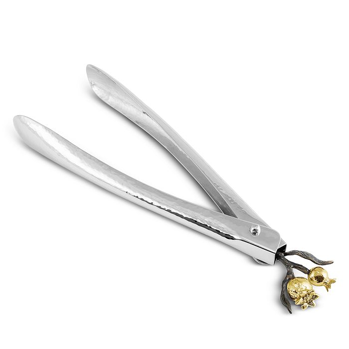 Michael Aram Pomegranate Large Lock Spring Tongs | Bloomingdale's