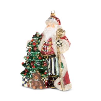 Mackenzie-Childs Glass Santa Ornament | Bloomingdale's